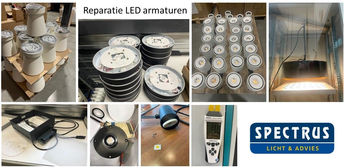 Reparatie LED armaturen - Spectrus